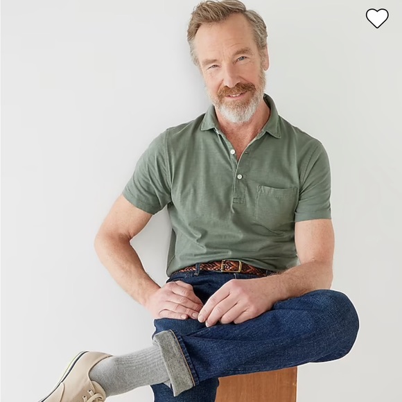 J. Crew | Shirts | J Crew Garmentdyed Cotton Pocket Polo Shirt | Poshmark